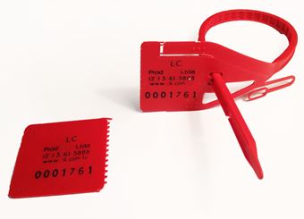 Plastic Pull-thru Security Seals. Universeal (UK) Ltd Security Seals