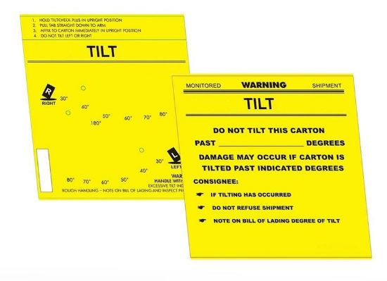 Tilt Indicator Cargo Labels | Universeal UK